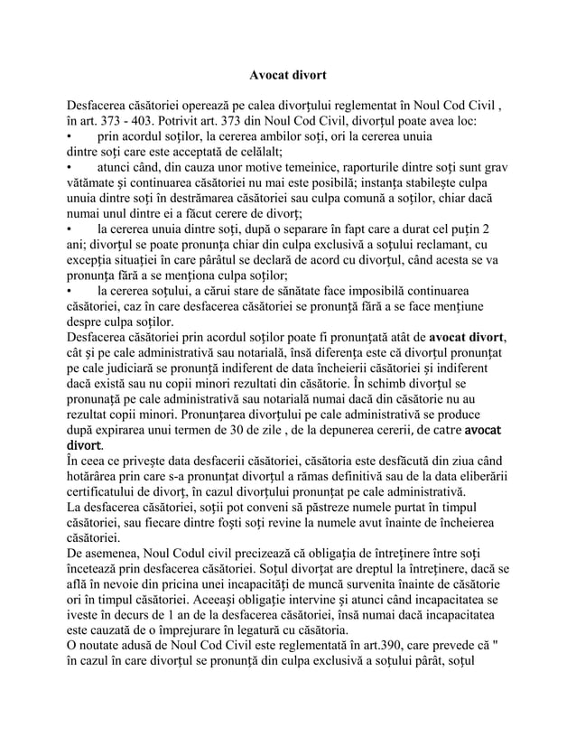 Avocat divort | PDF