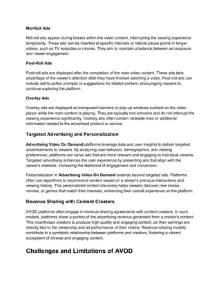 AVOD_ The Rise of Ad-Supported Video Streaming Platforms | PDF