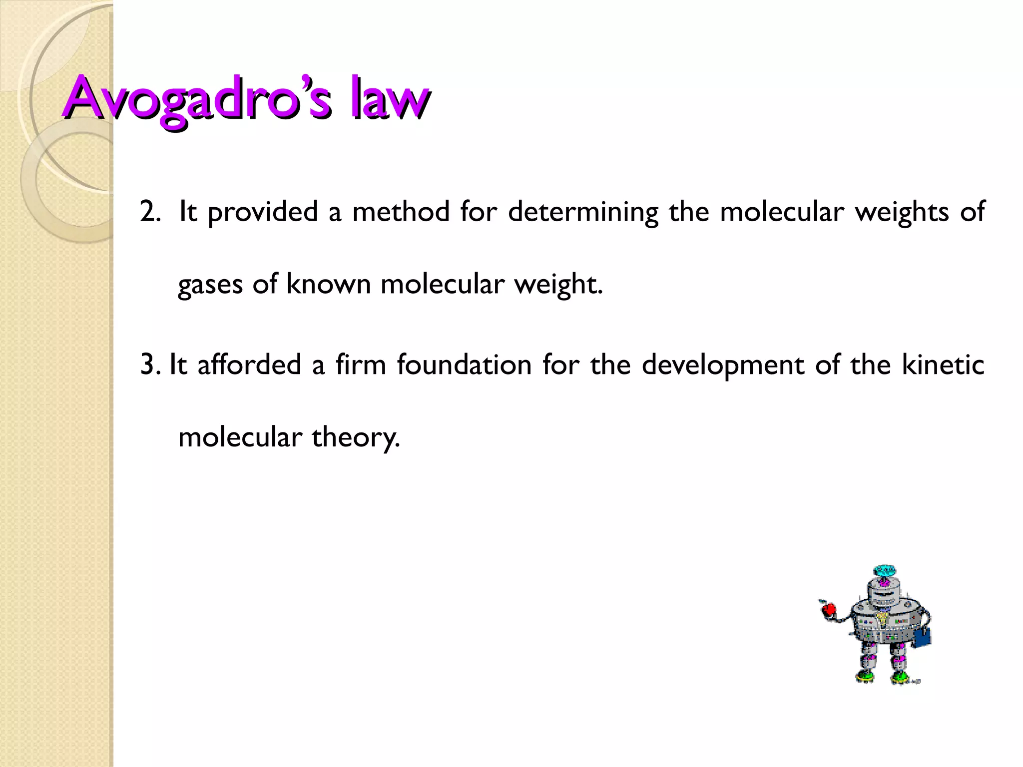 Avogadro's law | PPT