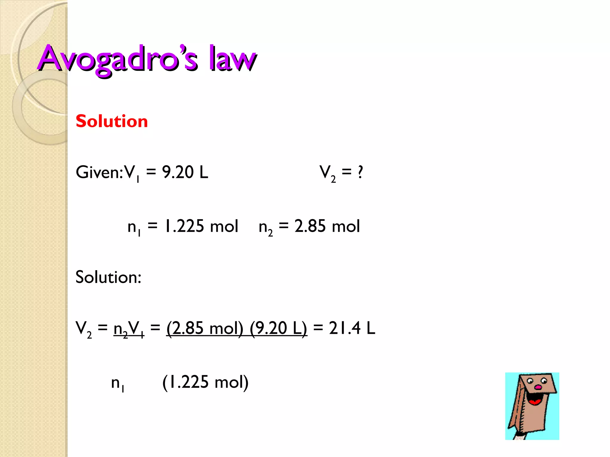 Avogadro's law | PPT