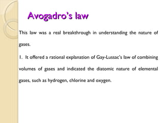 Avogadro's law | PPT