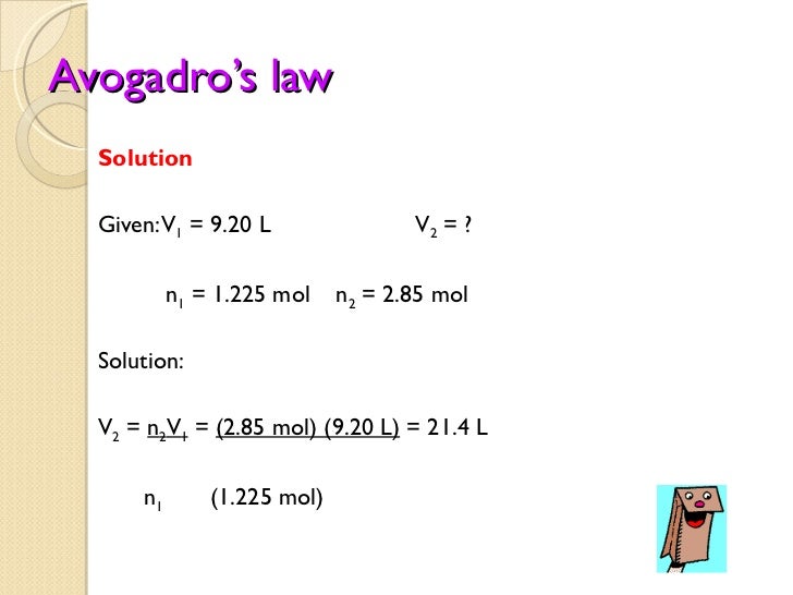 Avogadro's law