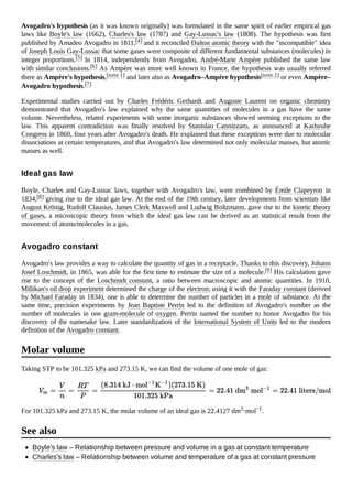 Avogadro's law | PDF