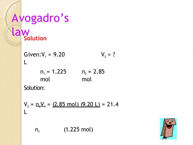 Laws of avogadro laws havogadroslaw.pptx | Chemistry | Science