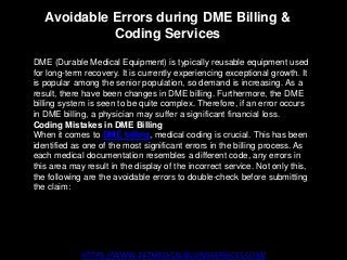 Avoidable Errors during DME Billing & Coding Services.pdf