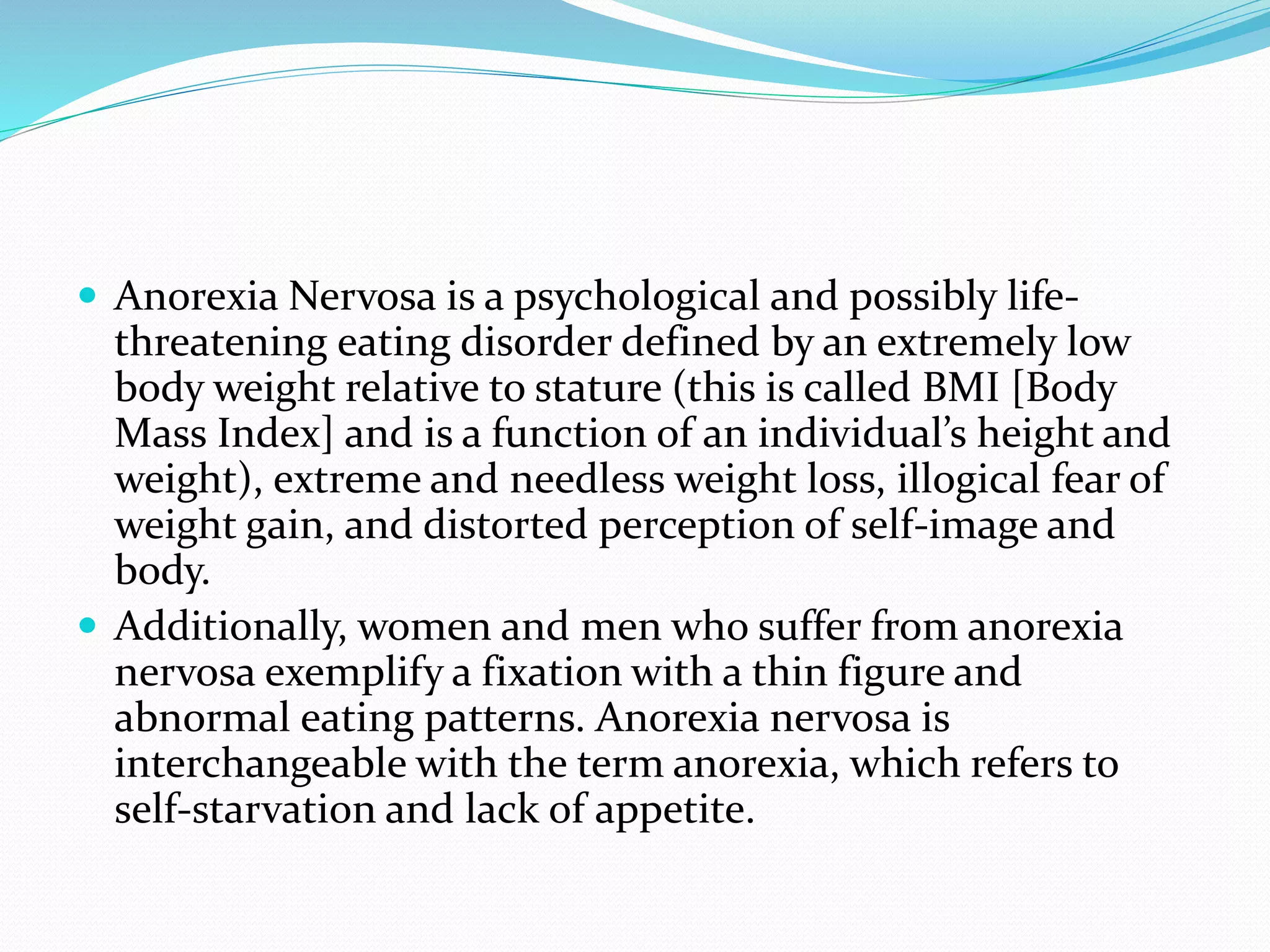 Eating and feeding disorders | PPTX | Digestive Disorders | Diseases ...