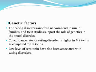 Eating and feeding disorders | PPTX