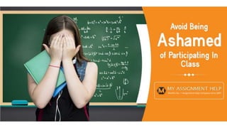Avoid being ashamed in class | PPT