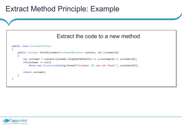 Avoid code duplication! Principles & Patterns | PPT