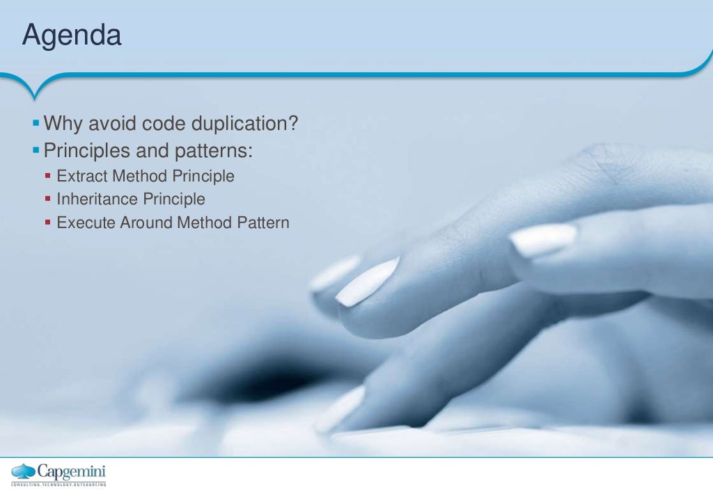 Avoid Code Duplication Principles And Patterns