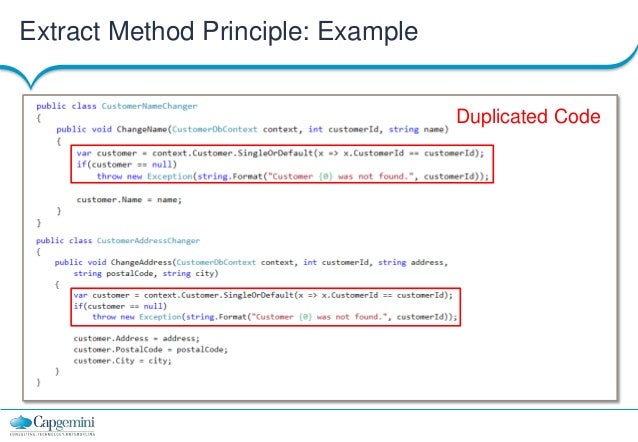 Avoid Code Duplication Principles And Patterns