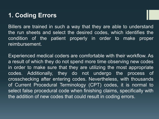 Avoid common errors in ambulance transportation billing | PPTX