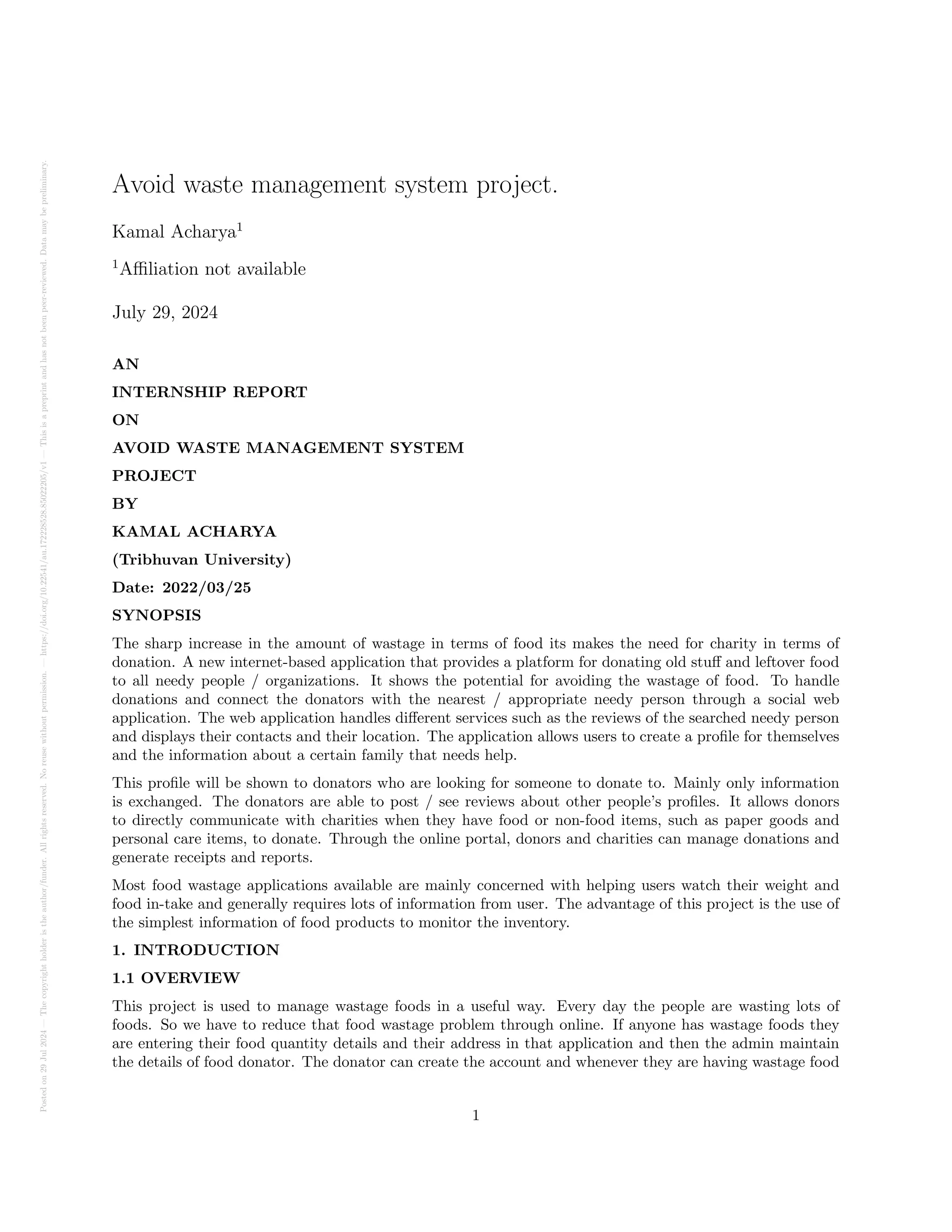 Avoid food waste management system project.pdf
