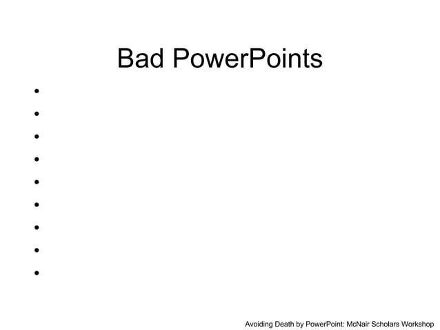 Avoiding Death by PowerPoint | PPT