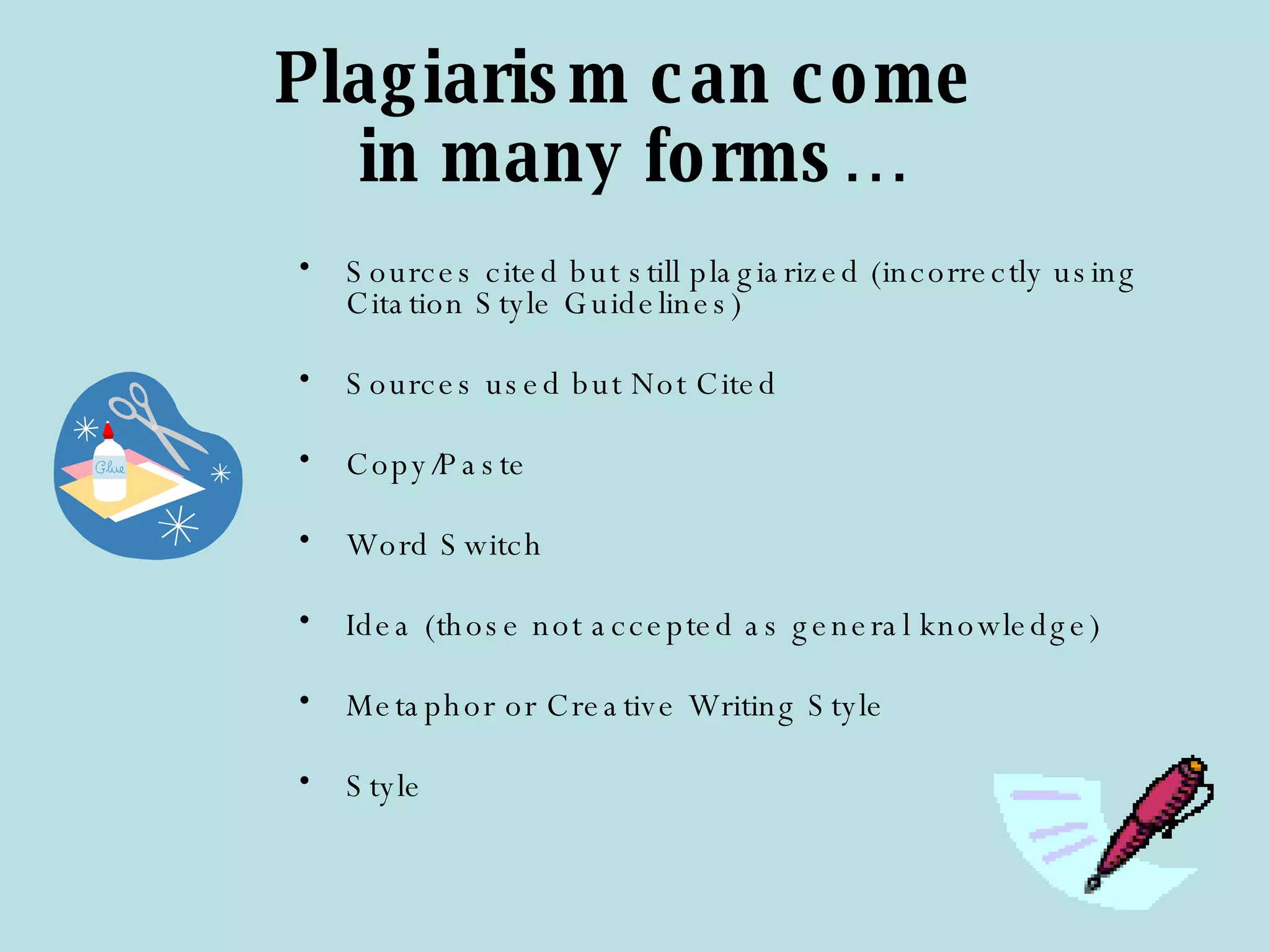 Avoiding Plagiariarism PowerPoint Slideshow | PPT