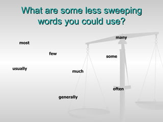 Avoiding Absolute Words | PPT