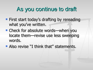 Avoiding Absolute Words | PPT