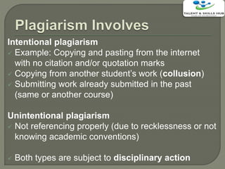 Avoiding academic misconduct | PPTX