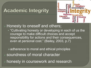 Avoiding academic misconduct | PPT