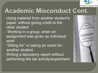 Avoiding academic misconduct | PPT