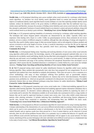 Avoiding Anonymous Users in Multiple Social Media Networks (SMN) | PDF | Databases | Computer ...