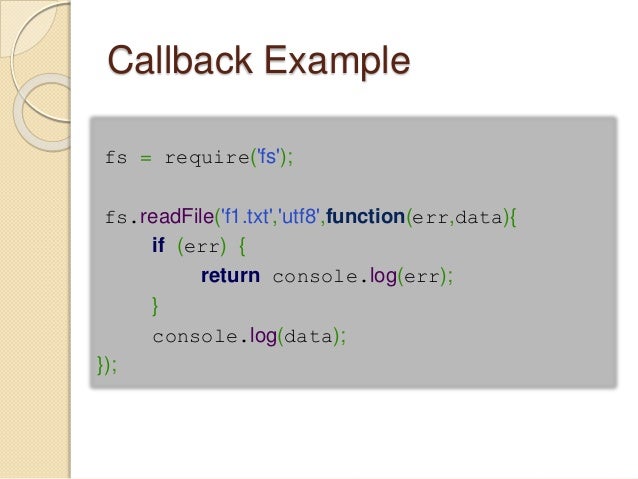 Avoiding callback hell in Node js using promises Avoiding callback hell in Node js using promises