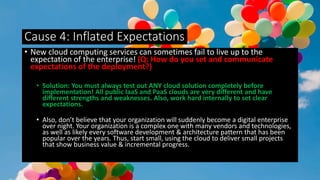 Avoiding Cloud Computing Planning & Implementation Failure | PDF