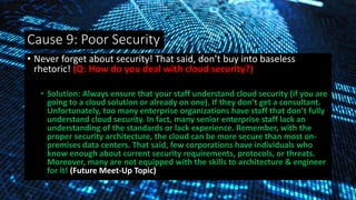 Avoiding Cloud Computing Planning & Implementation Failure | PDF