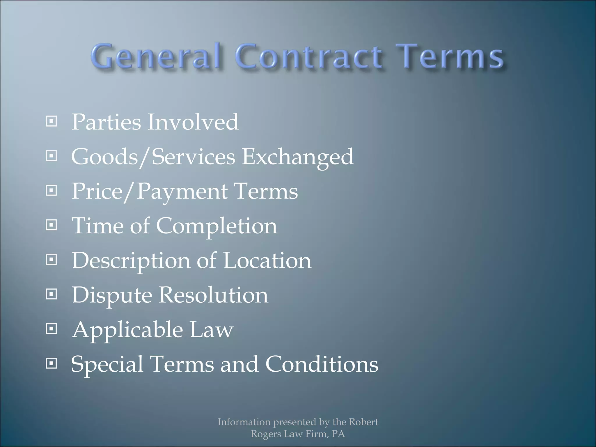 Avoiding Common Contract Pitfalls | PPT