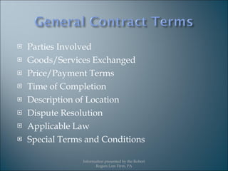 Avoiding Common Contract Pitfalls | PPT