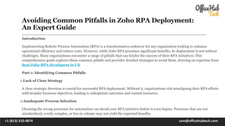 Avoiding Common Pitfalls in Zoho RPA Deployment An Expert Guide.pptx