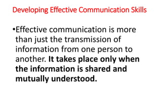 Avoiding communication breakdown | PPTX