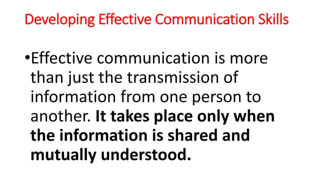 Avoiding communication breakdown | PPTX