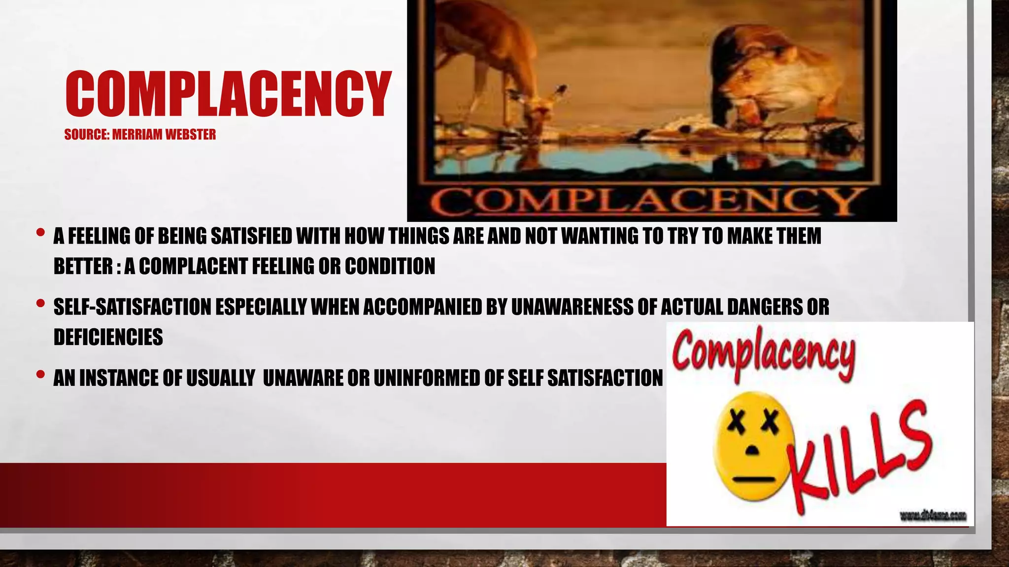 Avoiding Professional Complacency | PPTX