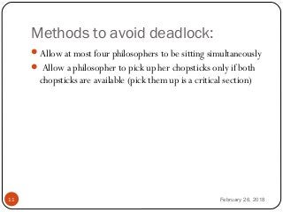 Avoiding dead lock in embedded systems | PPT