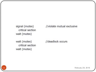 Avoiding dead lock in embedded systems | PPT