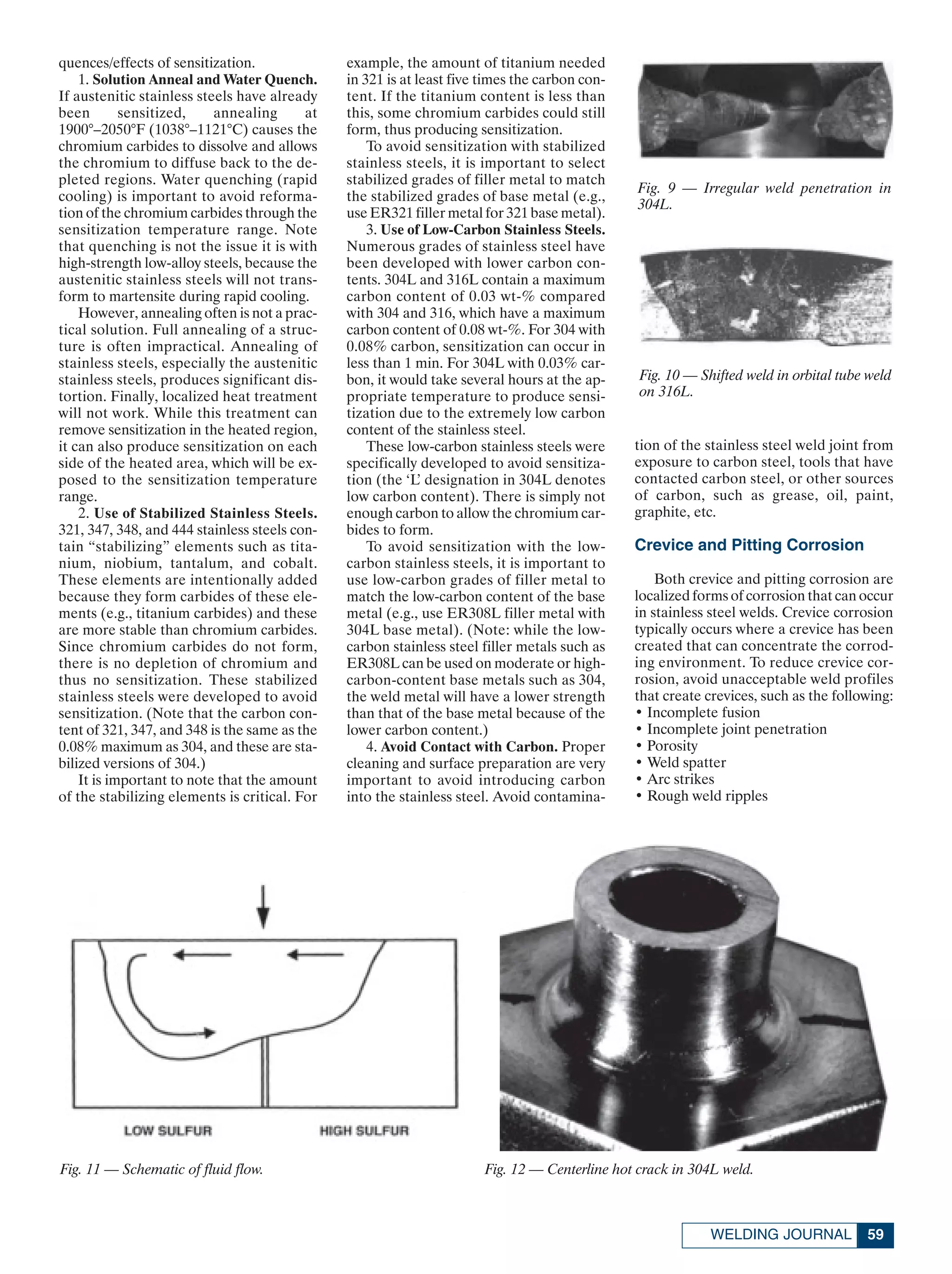 Avoiding defects in stainles steel welding | PDF