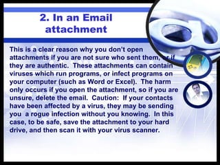 Avoiding email viruses | PPTX