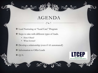 Turning Home Care Leads into Clients - Avoiding Follow Up Failure | PPT