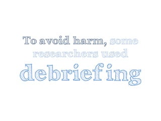 Research Ethics: Avoiding harm | PDF