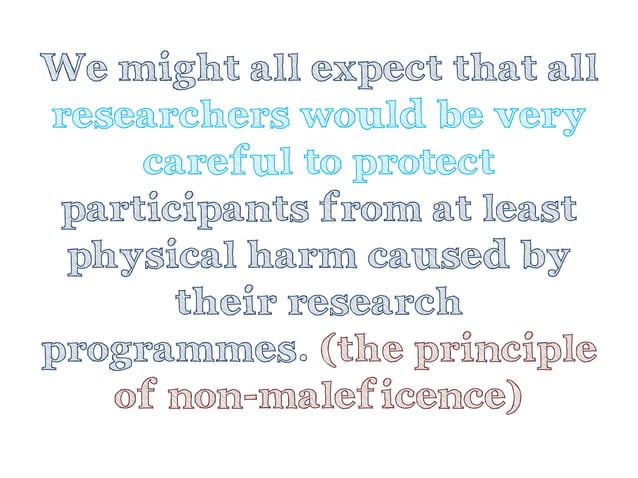 Research Ethics: Avoiding harm | PDF