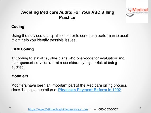 Avoiding medicare audits for your asc billing practice | PPT | Free Download