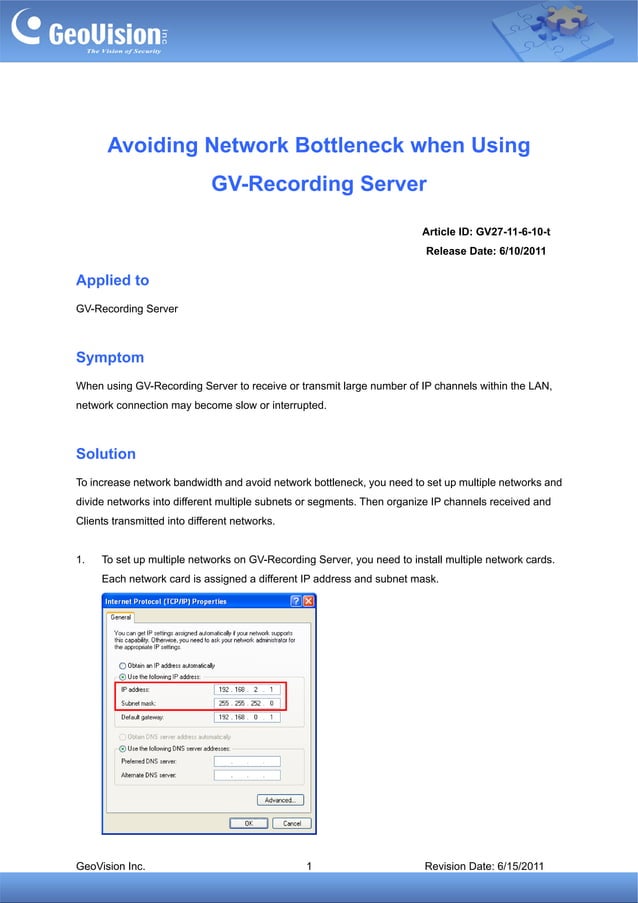 Avoiding network bottleneck | PDF