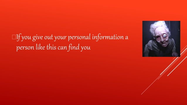 Avoiding online creeps | PPT