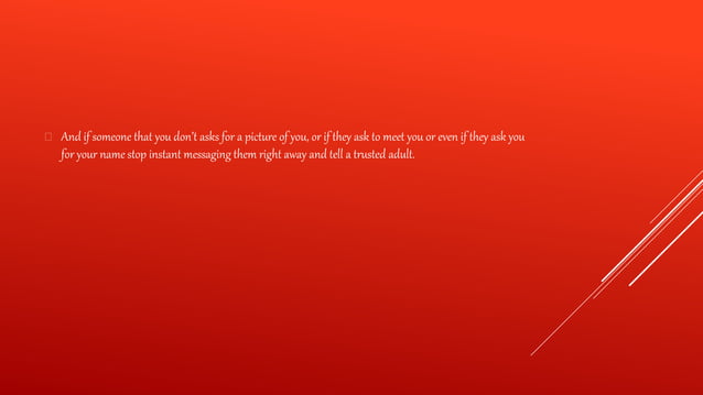 Avoiding online creeps | PPT