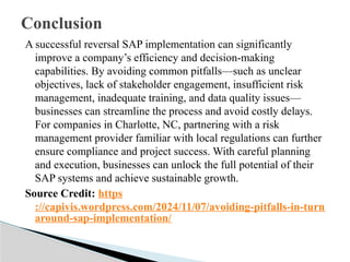 Avoiding Pitfalls in Turnaround SAP Implementation.pptx