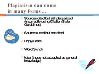 Avoiding Plagiariarism and using MLA Citation | PPT | Technology ...
