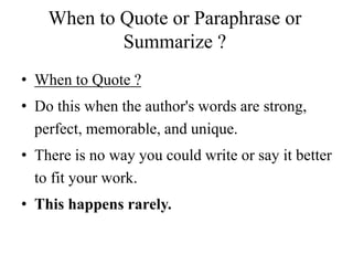 How to Avoid Plagiarism ? | PPT