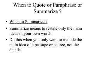 How to Avoid Plagiarism ? | PPT