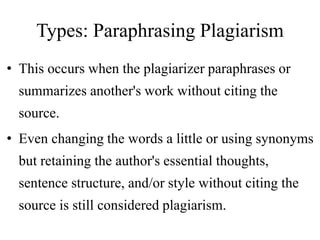 How to Avoid Plagiarism ? | PPTX